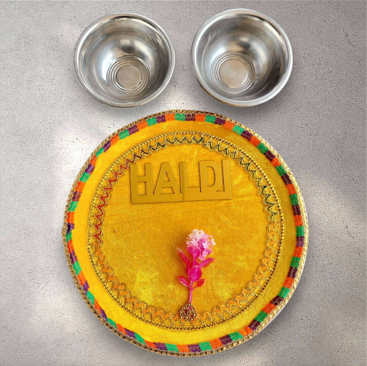 Haldi Tray with Bowls – The Guru's Hut