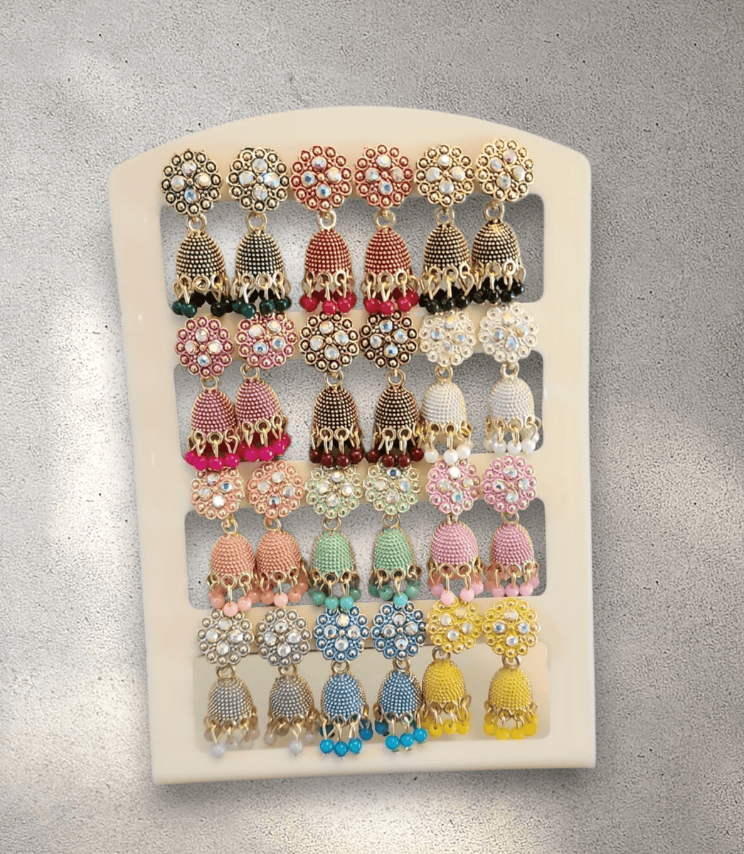 Jhumka Card (Set of 12) - Design 6 – The Guru's Hut