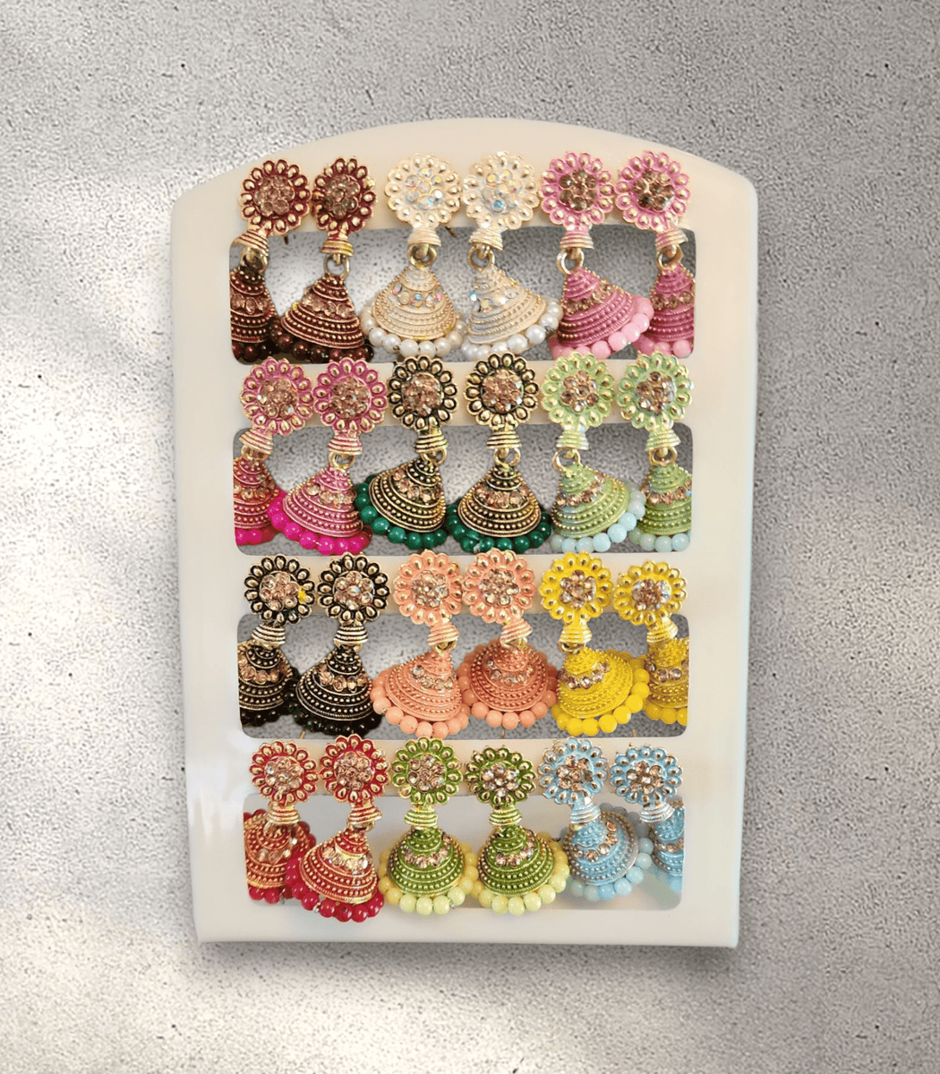 Jhumka Card (Set of 12) - Design 9 – The Guru's Hut