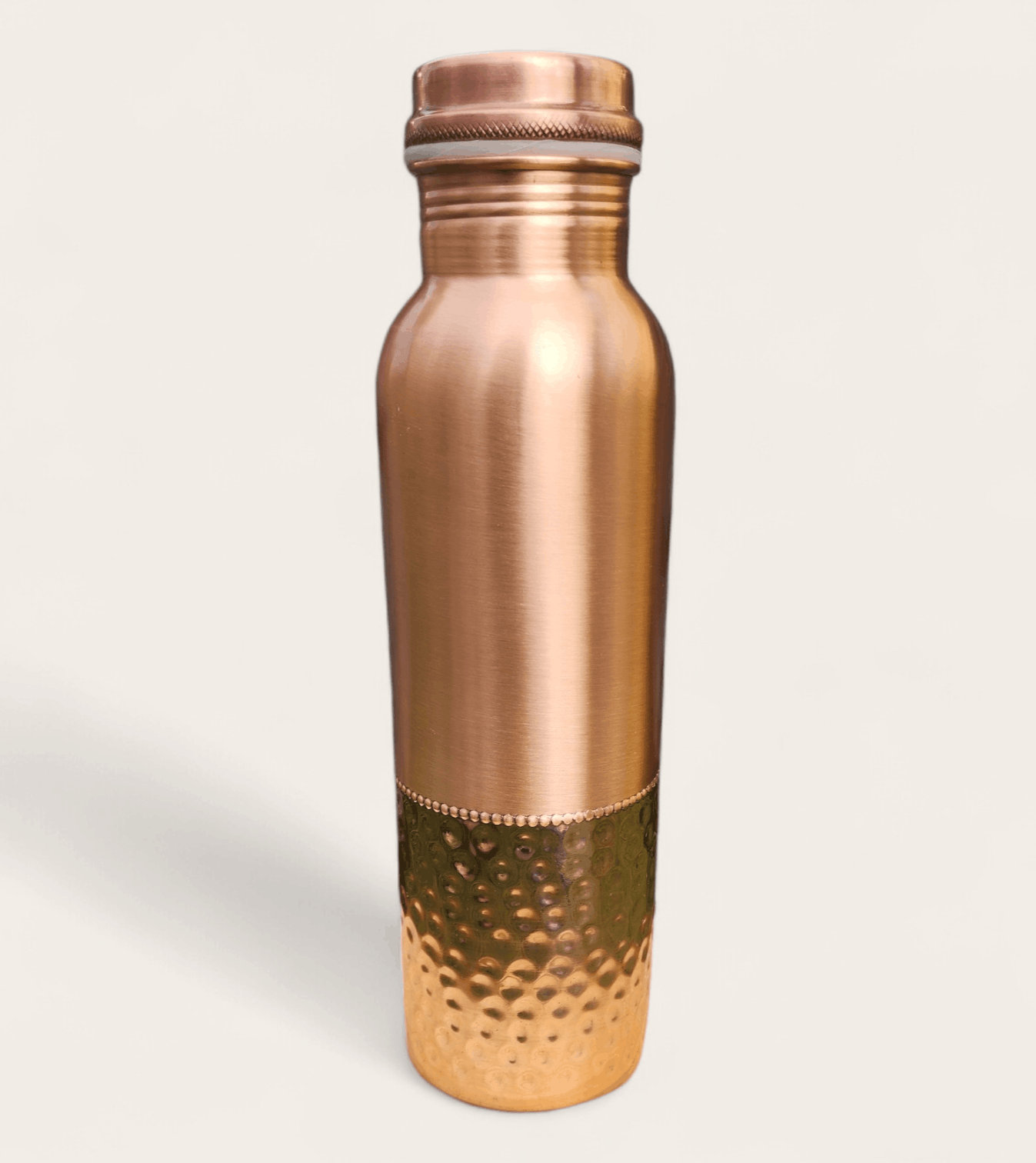 Smooth Top - Dimple Bottom Copper Water Bottle 900ml – The Guru's Hut