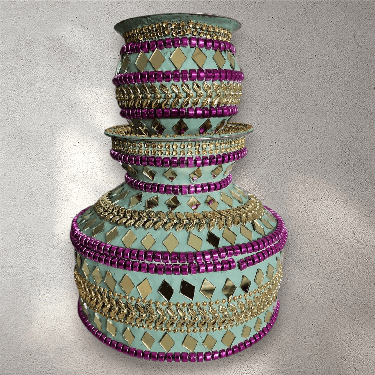 Blue Fancy Matka Set – The Guru's Hut