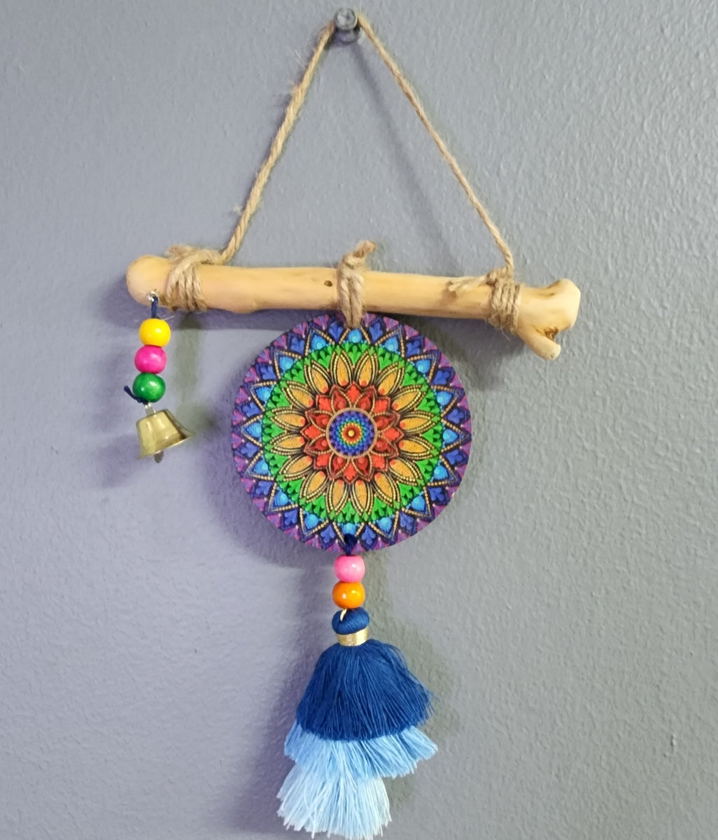 Hanging Mandala with Bell – The Guru's Hut