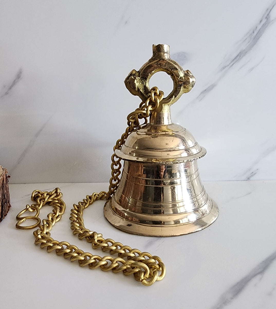 Small Hanging Brass Bell – The Guru's Hut