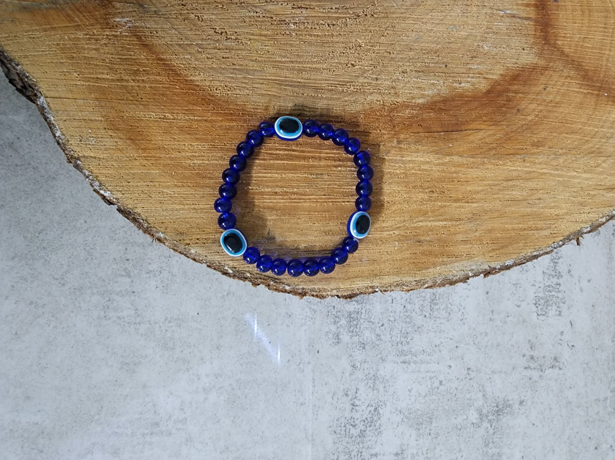 Dark Blue Evil Eye Bracelet – The Guru's Hut