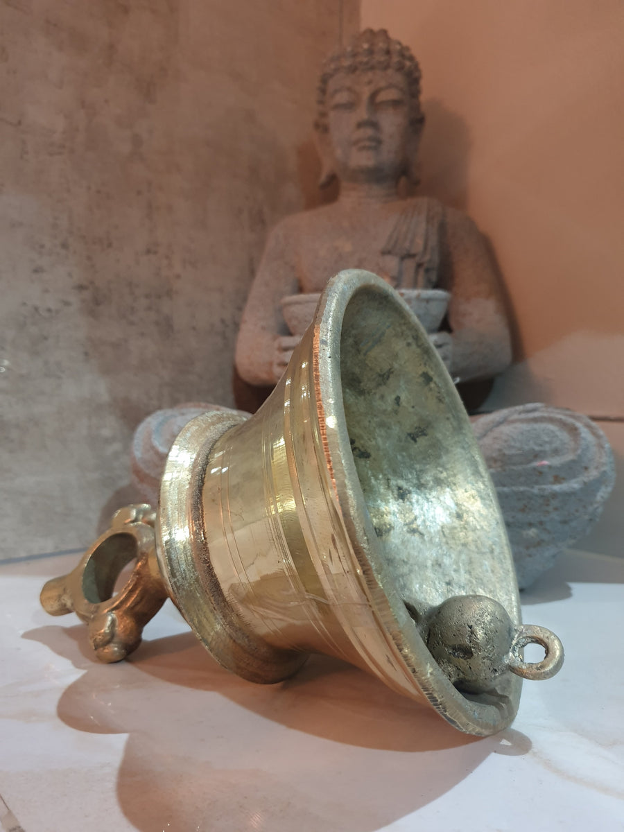 Large Hanging Brass Bell – The Guru's Hut