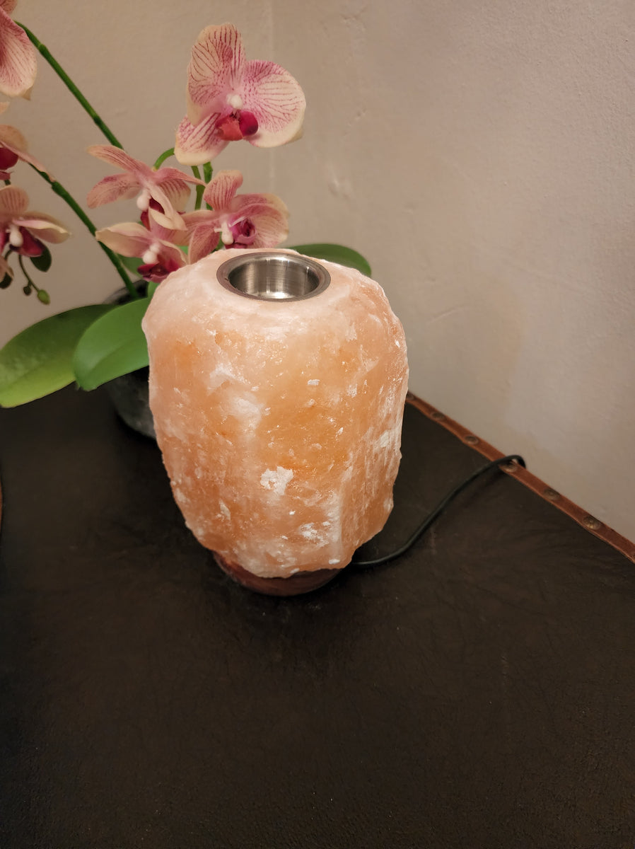 Pink Himalayan Crystal Salt Oil Burner (2-3 kg) – The Guru's Hut